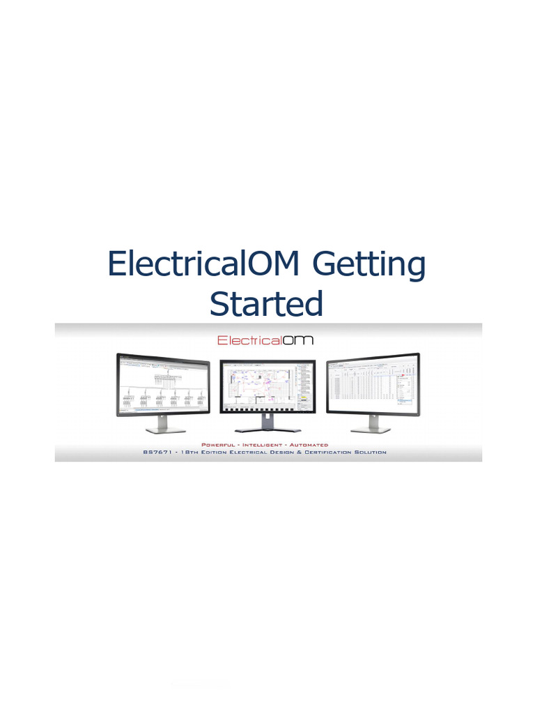 Electrical OM Getting Started | PDF | Electric Power | Electrical ...