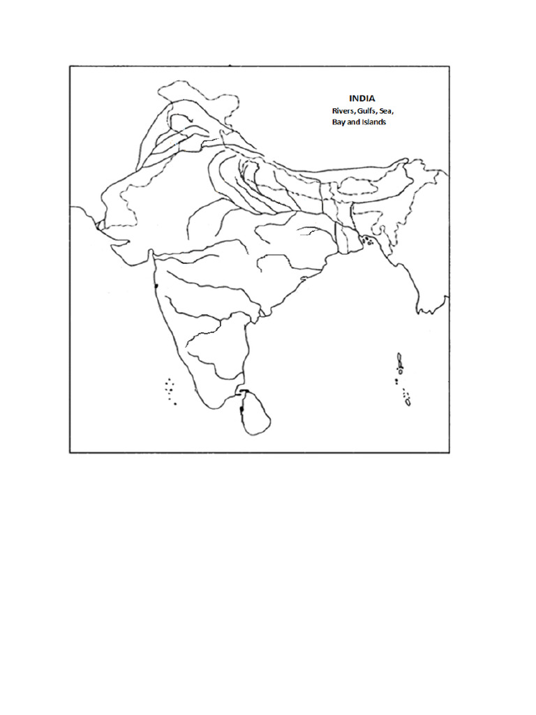 Map of India For Exams | PDF