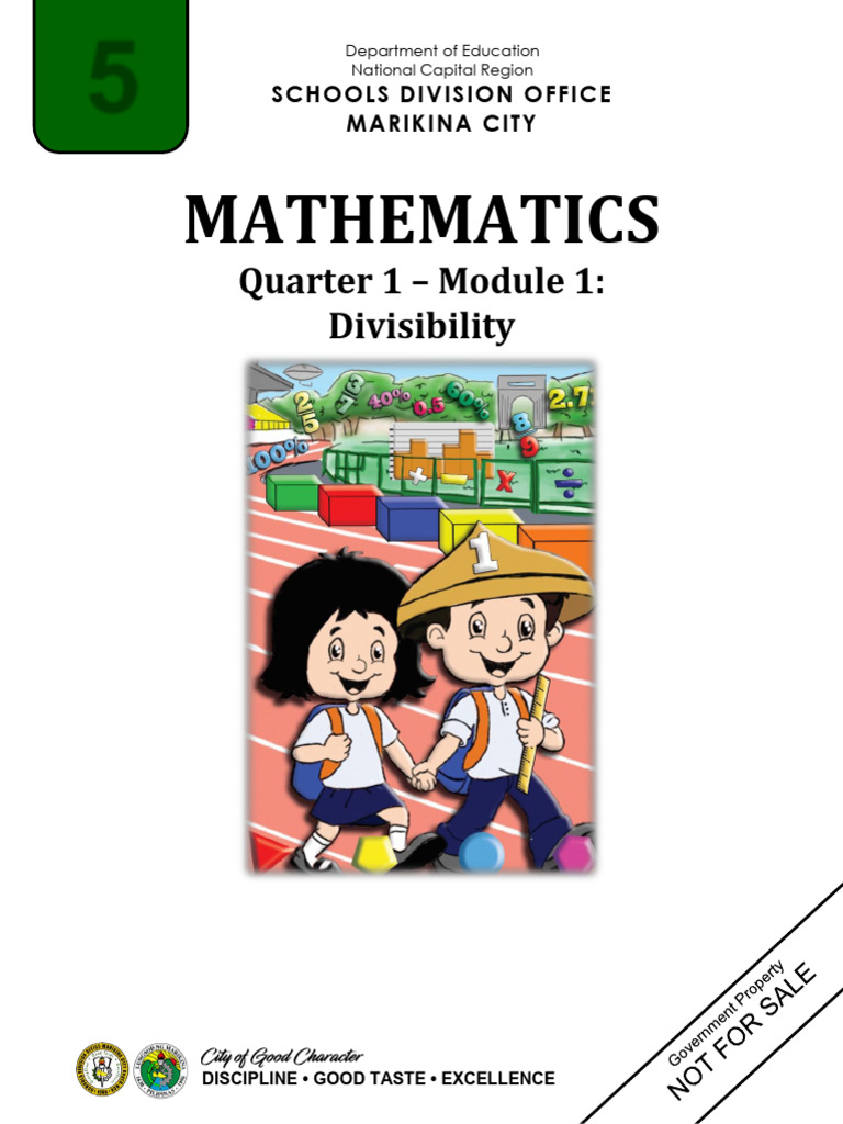 Math GR5 Qtr1-Module-1 | PDF | Discrete Mathematics | Arithmetic