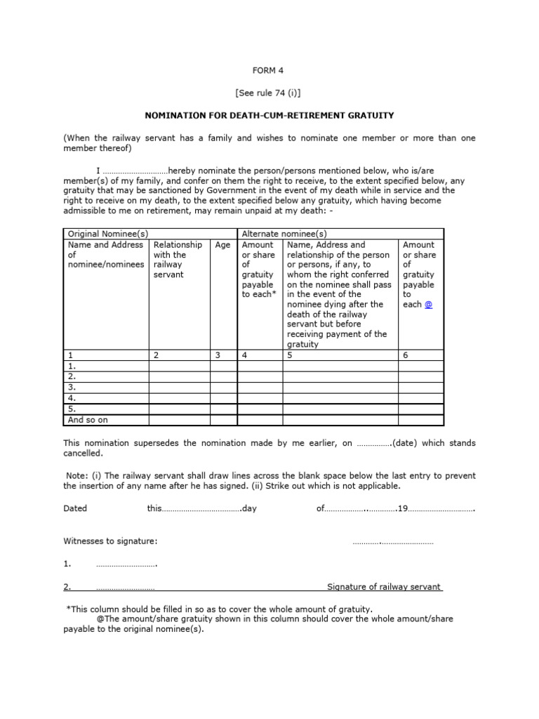 Nomination Form | PDF