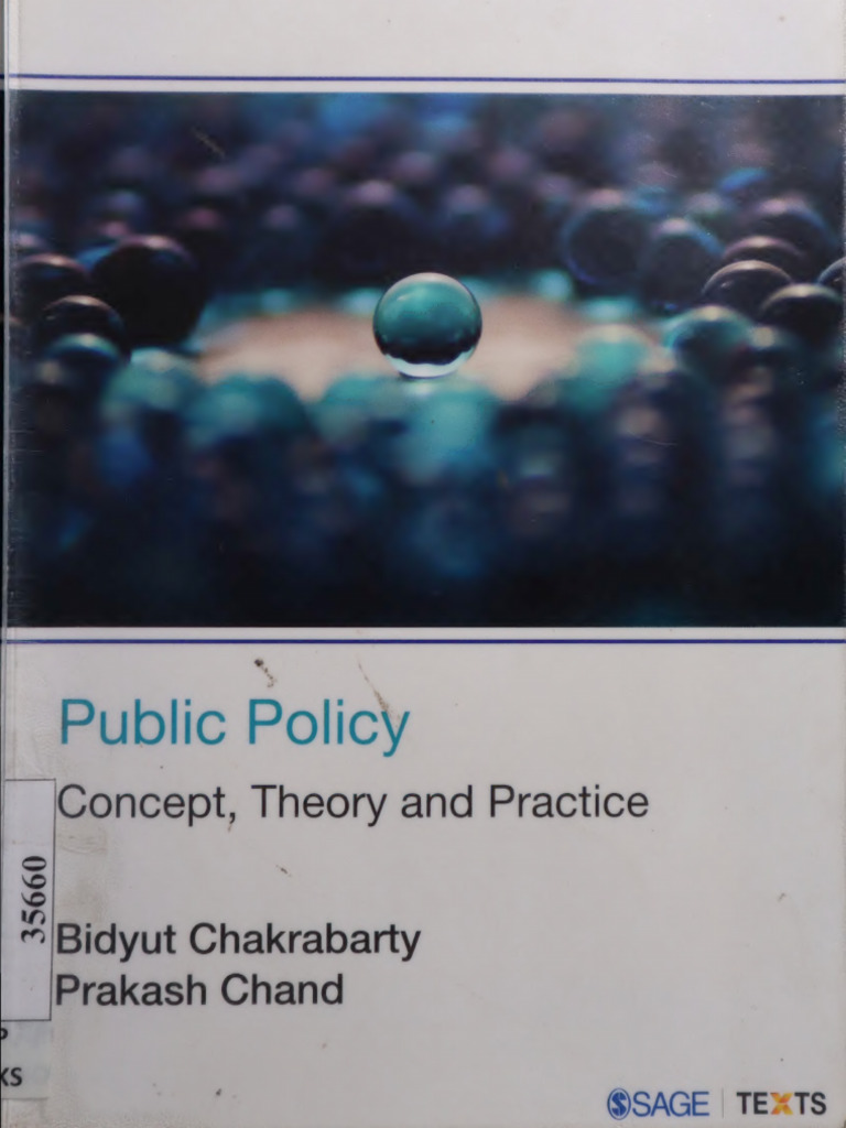 Public Policy_ Concept, Theory and Practice -- Bidyut Chakrabarty ...