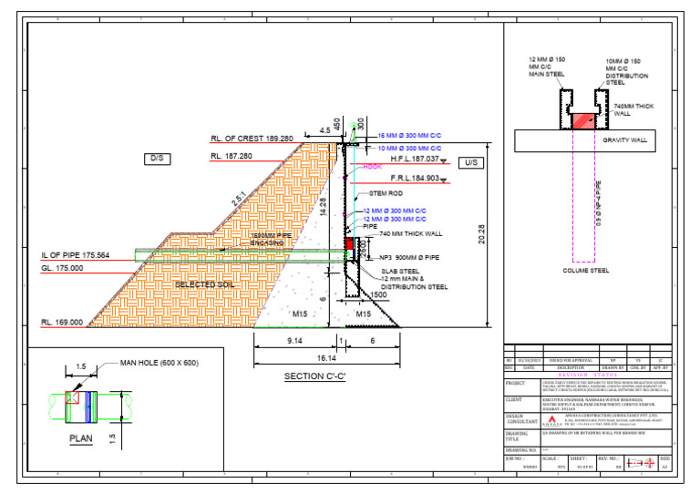 GA Drawing of HR Gravity Wall R0 (1)01-01-25-Layout2 | PDF