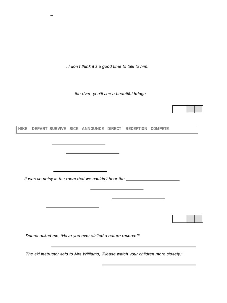 FB4 Test Booklet - Mod - 52 | PDF | Camping