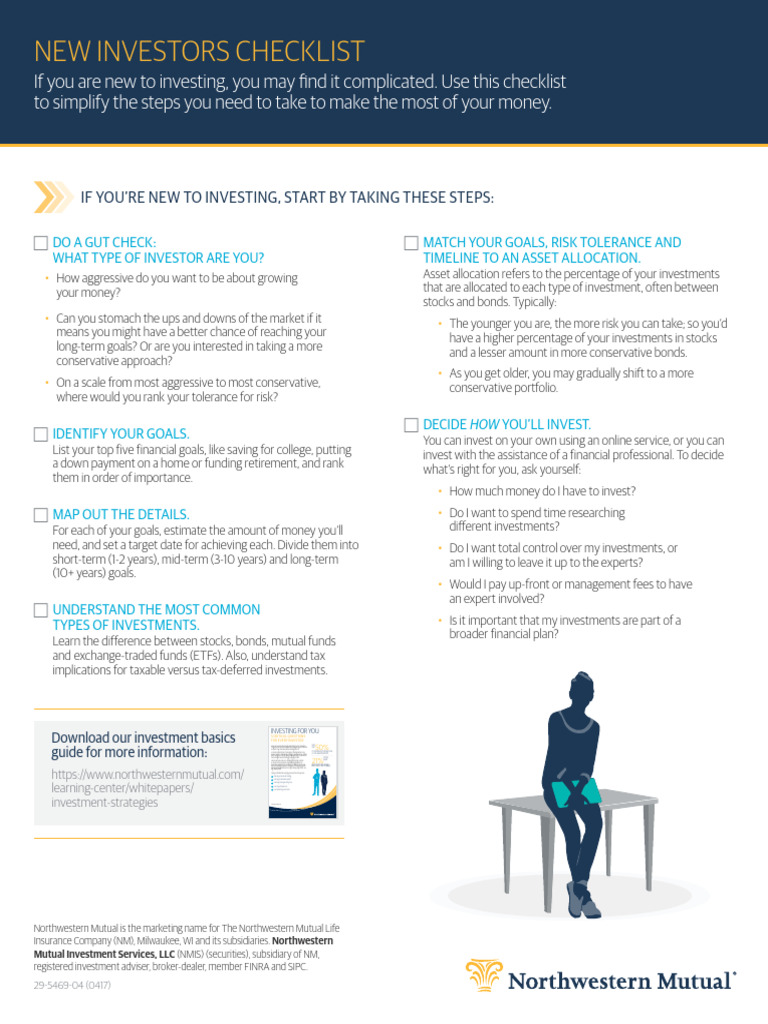 new-investors-checklist | PDF | Investing | Exchange Traded Fund