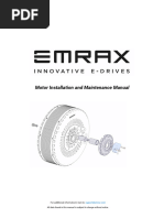 EMRAX Motor Owner's Manual | PDF | Electric Motor | Propeller