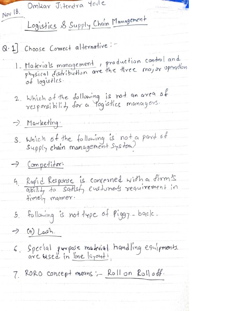 Logistics & Supply Chain Management | PDF | Logistics