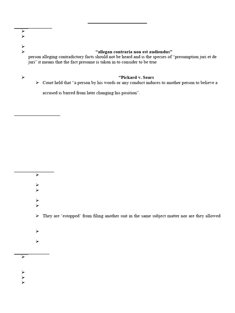 Doctrine Of Estoppel Pdf Estoppel Judgment Law