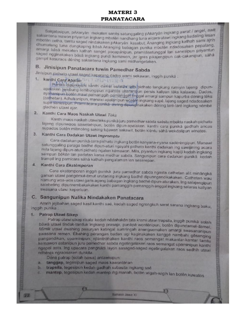 Contoh Teks Pranatacara Jawa | PDF