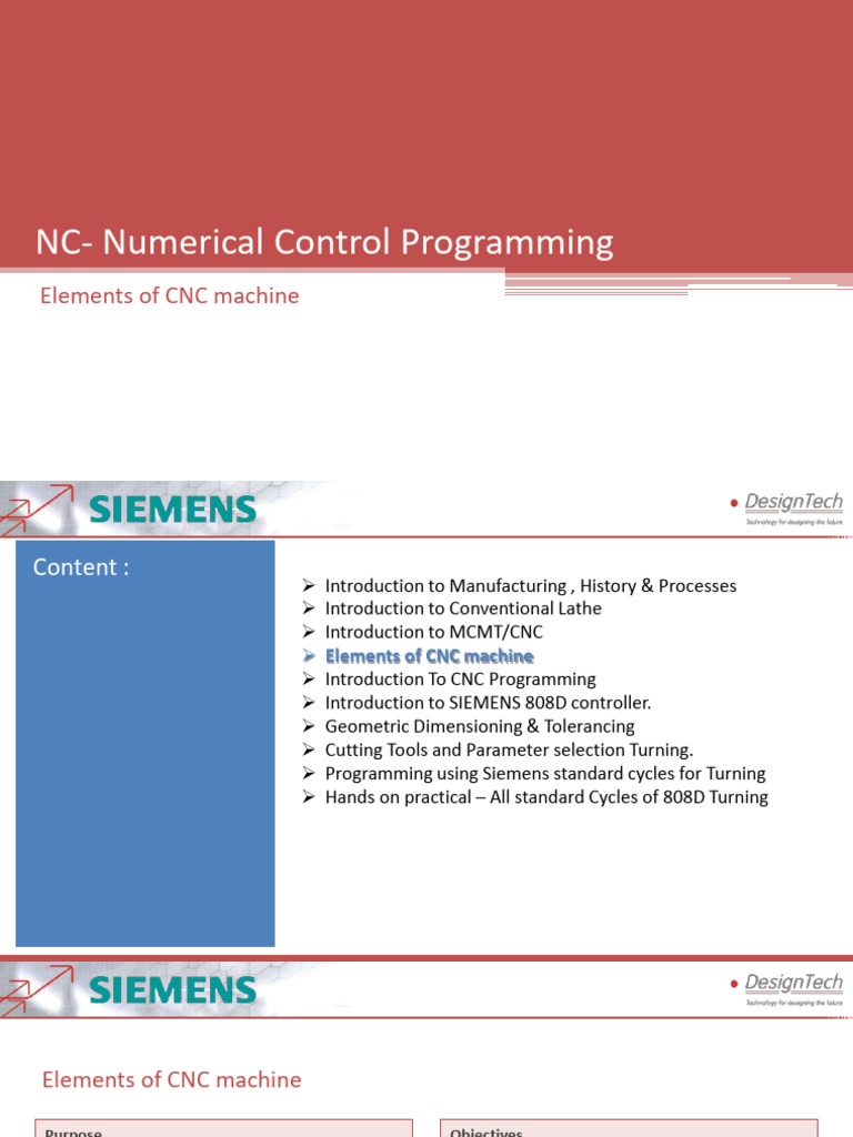 CNC01_DAY4_Elements of CNC Machine | PDF | Numerical Control ...