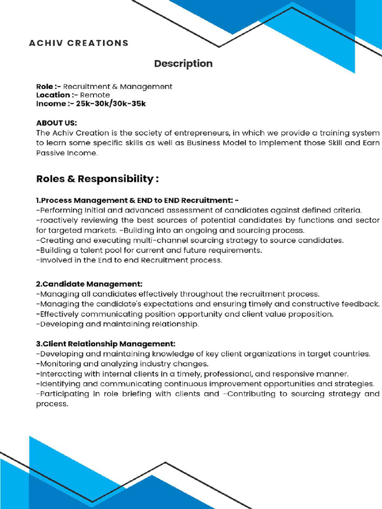Job Description | PDF