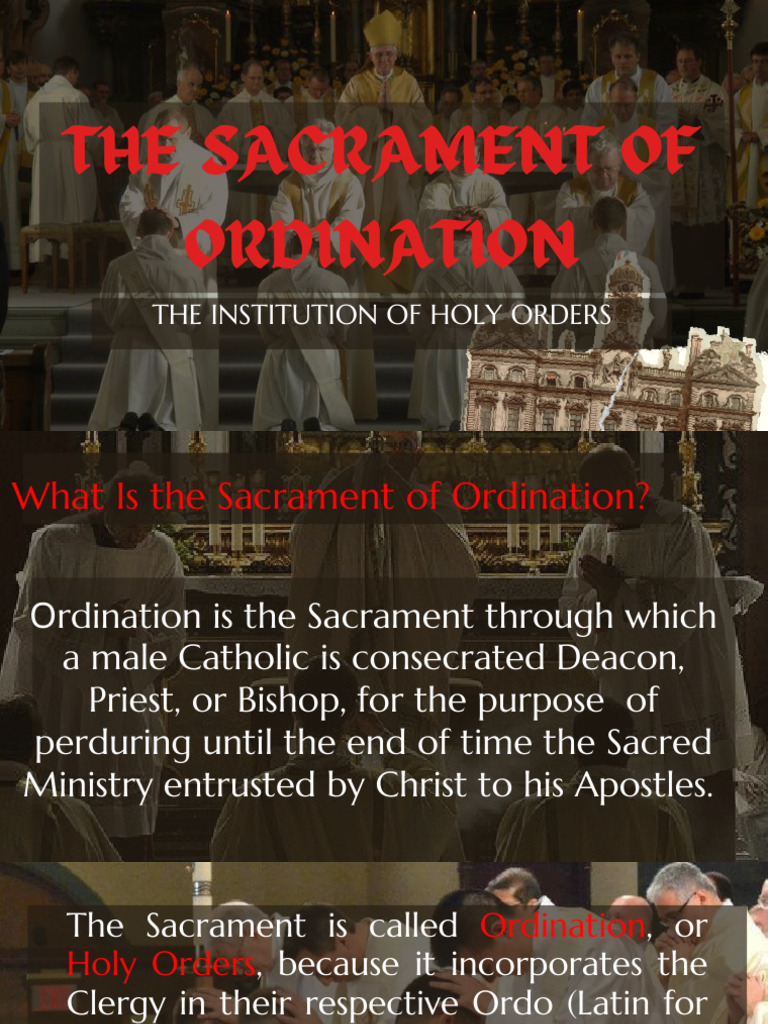 THE-SACRAMENT-OF-ORDINATION | PDF | Deacon | Sacraments