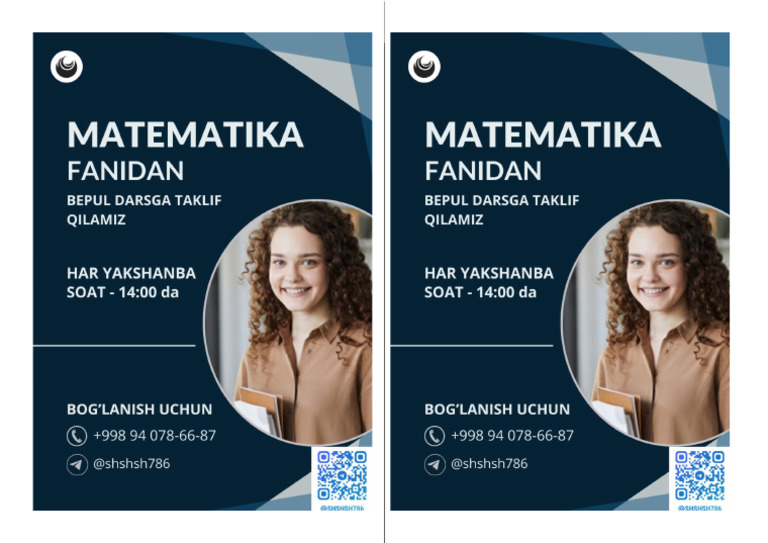 Matem Kurs E'lon | PDF