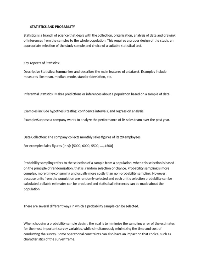 Statistics And Wps Office Pdf 9352