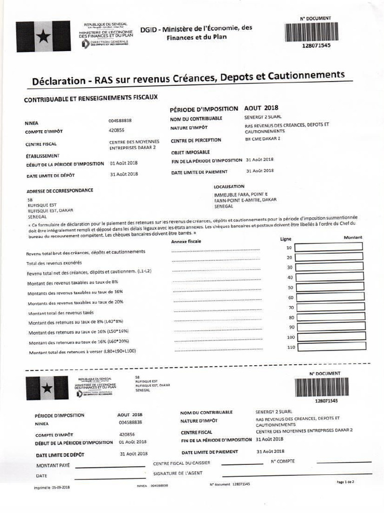Imprimé d'IRC (1) | PDF
