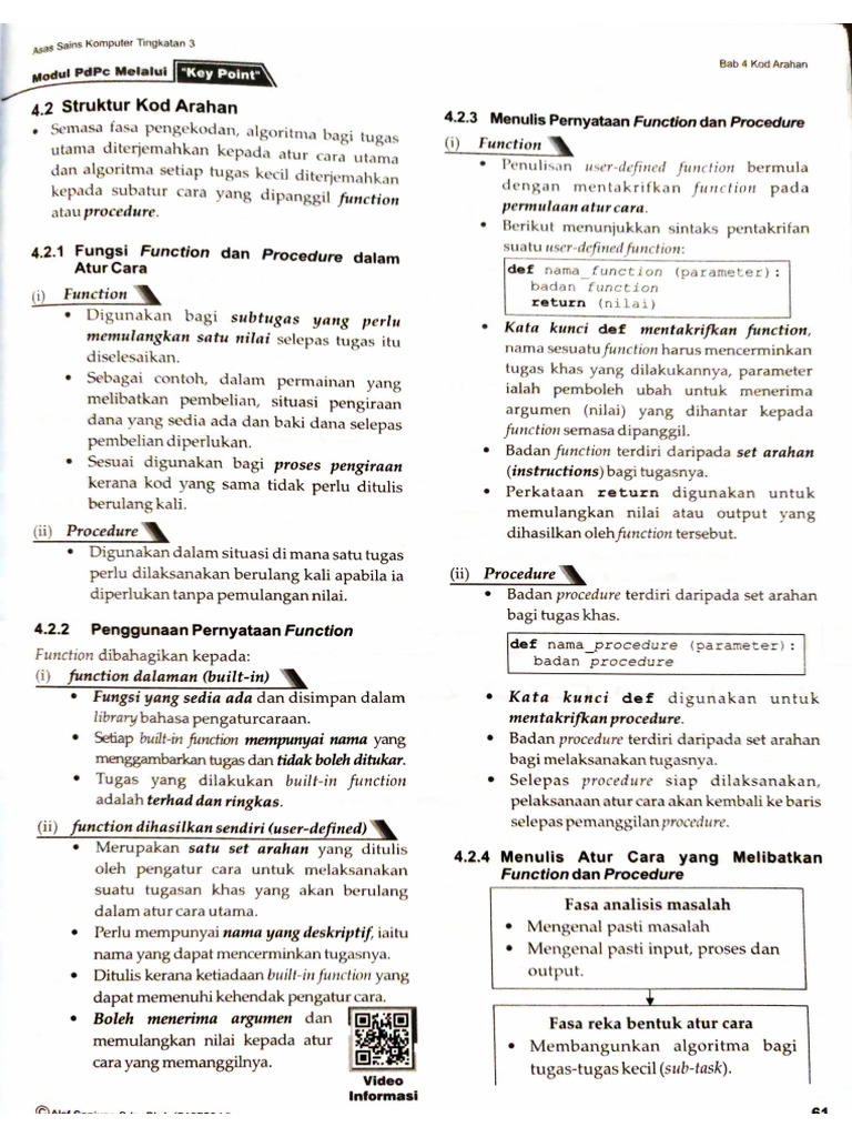 Nota Function & Procedure | PDF