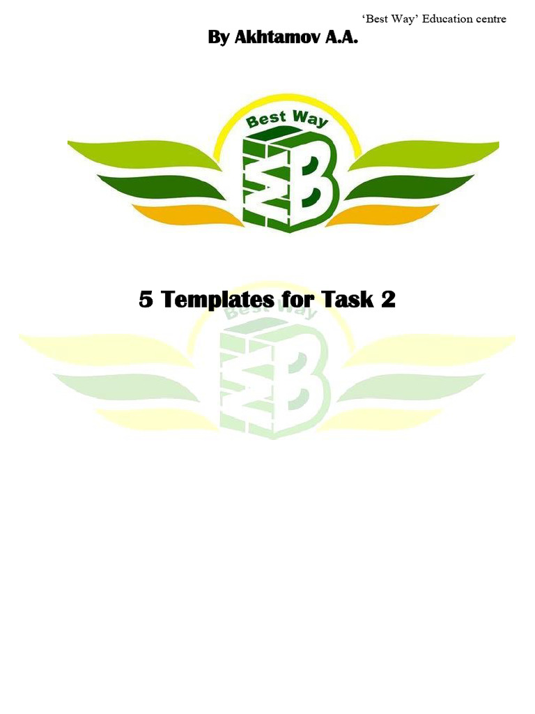 5 Templates For IELTS Writing Task-2 | PDF | Reason | Essays