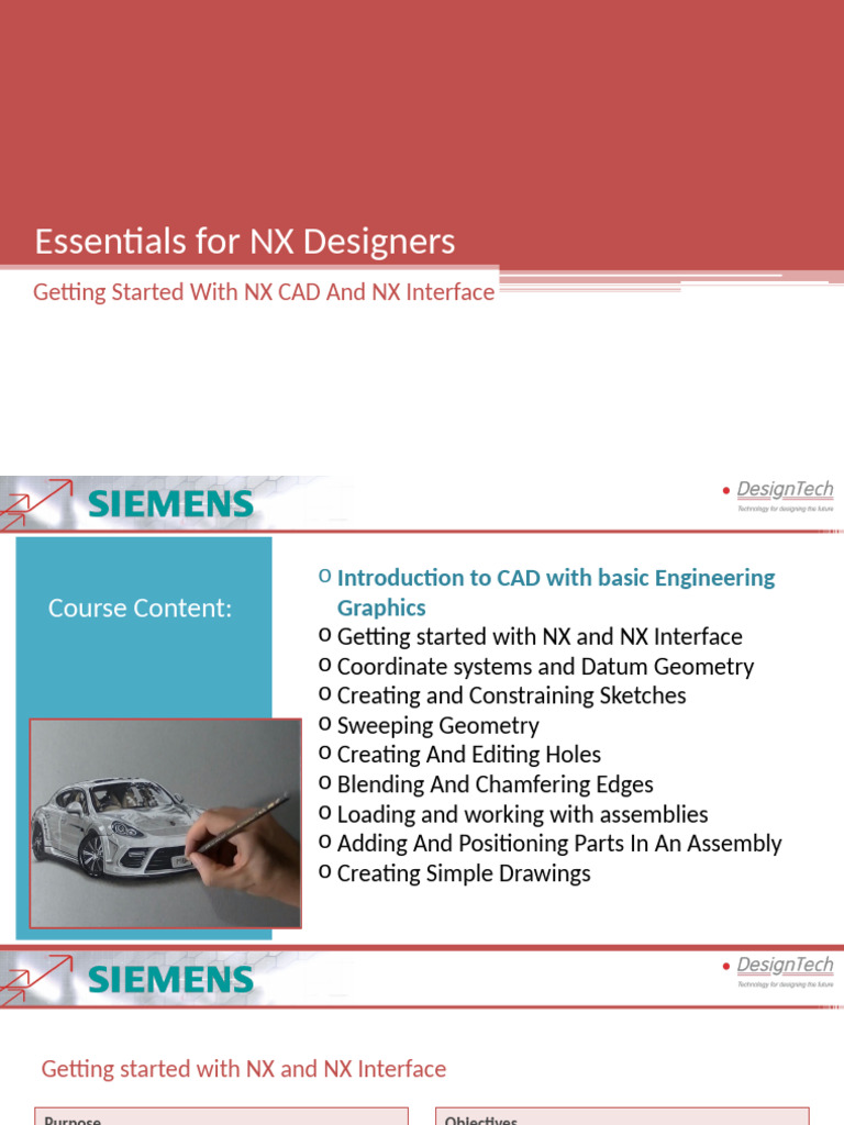 Session 2_Getting Started With NX | PDF | Window (Computing) | Button (Computing)
