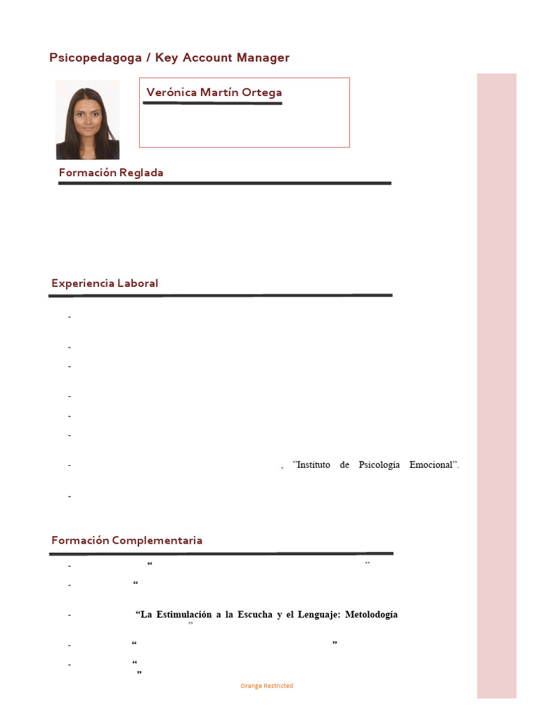 CV Verónica Martín Ortega (1) (1) | PDF | Informática