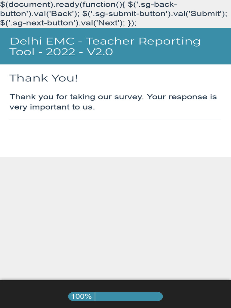 Delhi EMC - Teacher Reporting Tool - 2022 - V2.0 | PDF