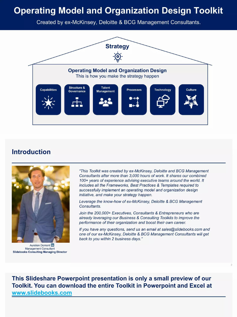 Operating Model and Organization Design Toolkit | PDF | Performance ...