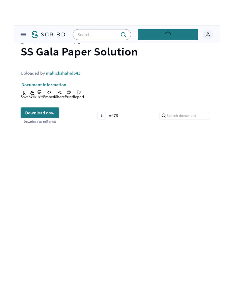 document800216587SS Gala Paper Solution | PDF