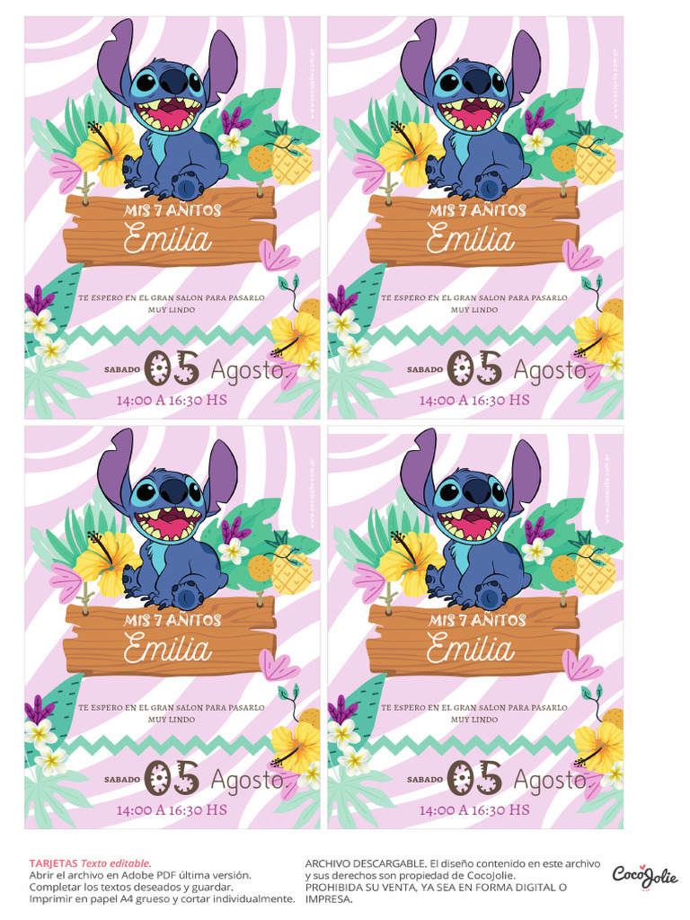 Tarjeta Editable | PDF