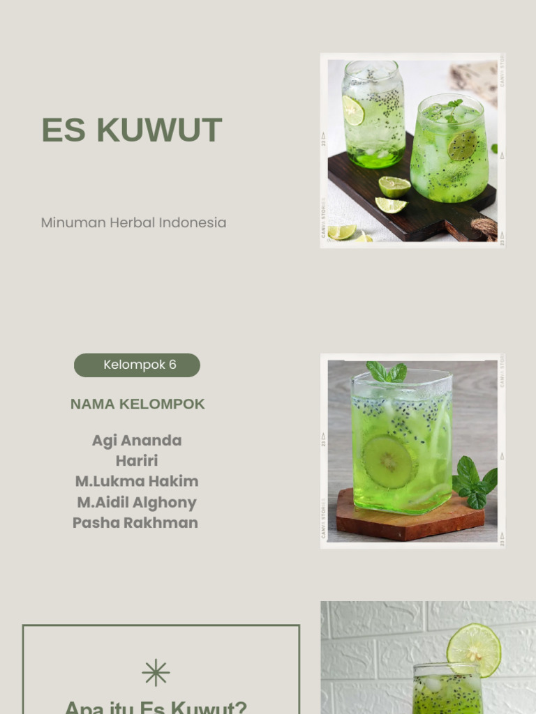 Abu Hijau Simpel Minimalis Minuman Jamu Presentasi - 20250115 - 201907 ...