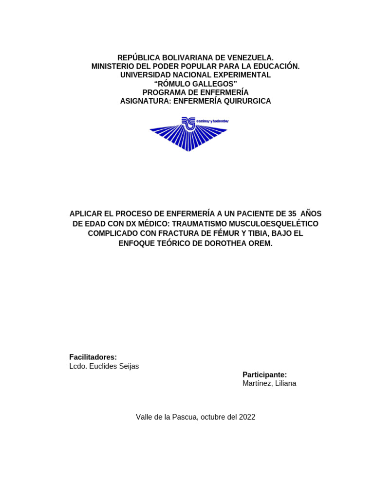 caso clinico quirurgica liliana | PDF | Enfermería | Adultos caso clinico quirurgica liliana | PDF | Enfermería | Adultos