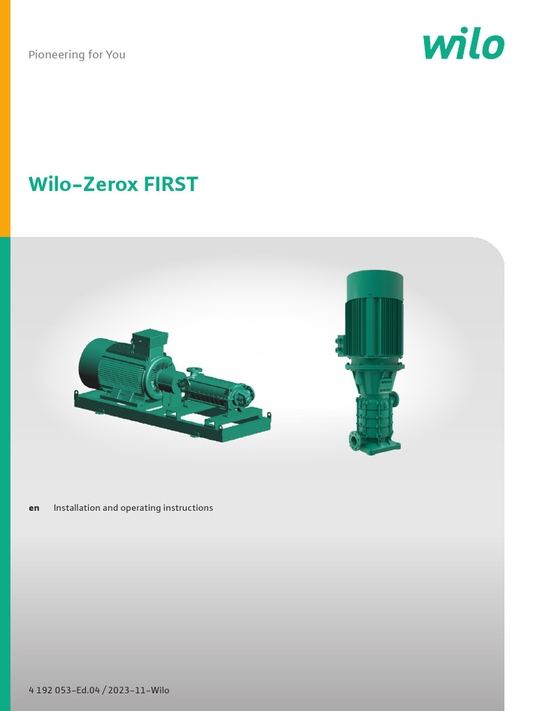 Bombas Wilo | PDF | Pump | Safety