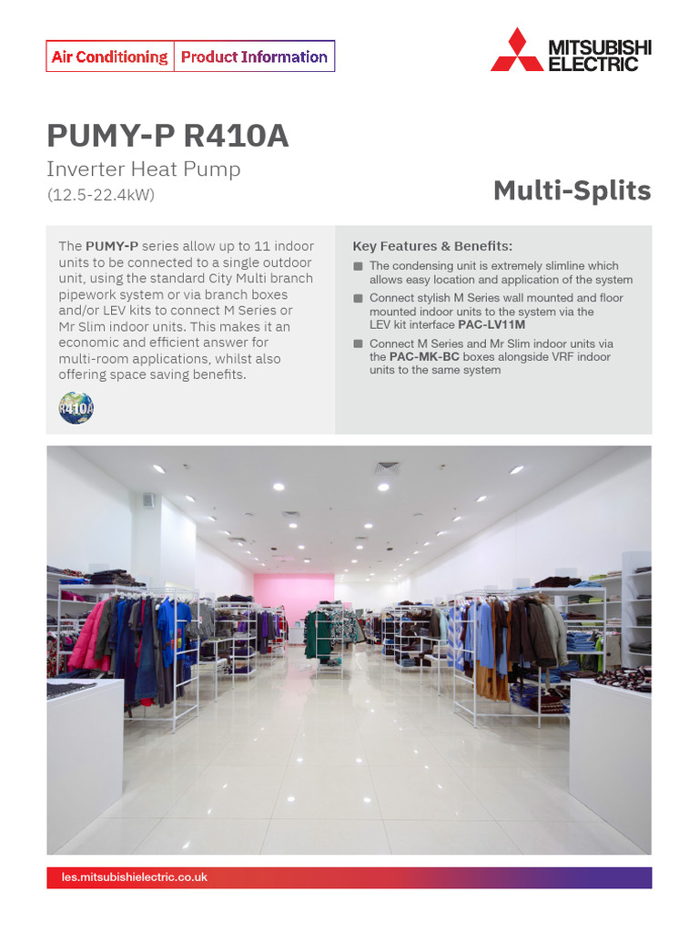 PUMY-P-R410A | PDF | Engineering Thermodynamics | Building Automation