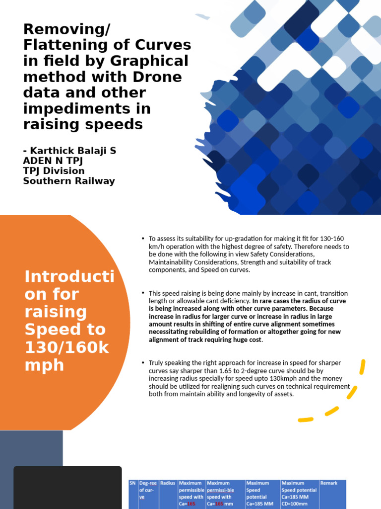 IPWE Paper - Removing Impedients in Raising Speed Final | PDF | Rail Infrastructure | Rail Transport
