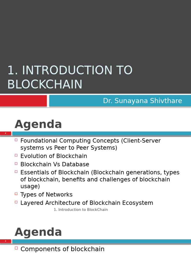 Introduction to Blockchain Concepts | PDF | Key (Cryptography) | Cryptography