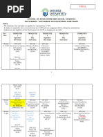 UACE Timetable 2025 | PDF