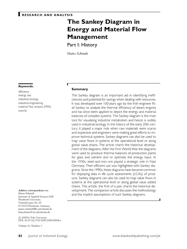The Sankey Diagram in Energy and Material Flow Management | PDF ...