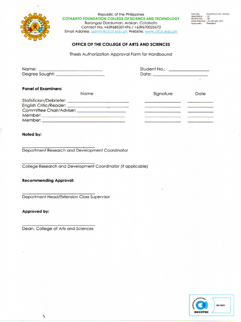 Application For Hardbound | PDF