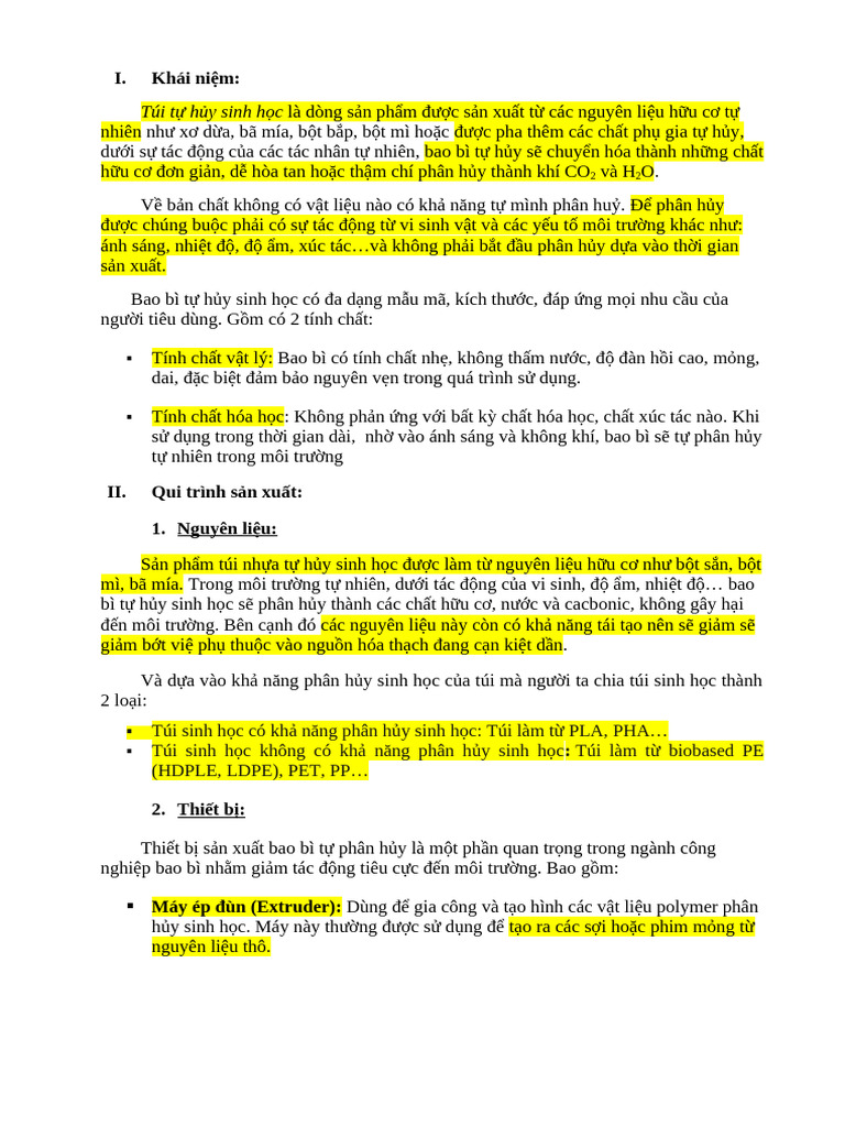 Bao Bì T Phân H y | PDF