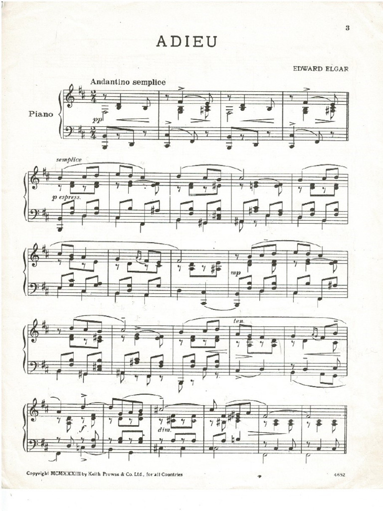 Adieu Elgar | PDF