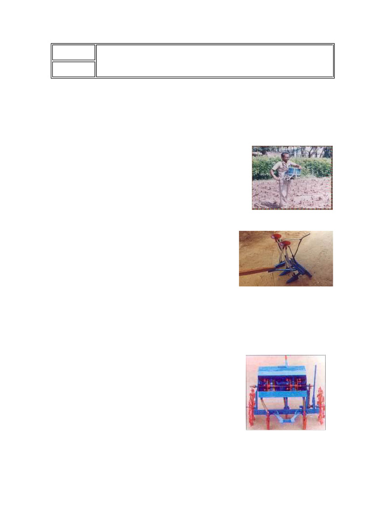 Excercise 4 | PDF | Plough | Sowing