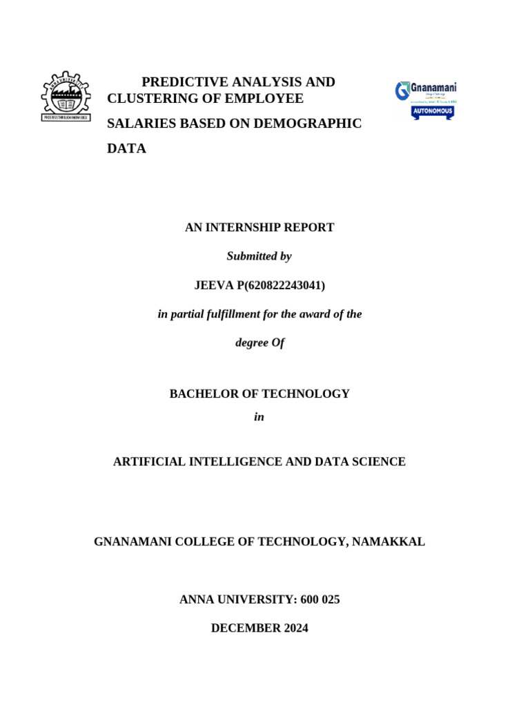 JEEVA FINAL | PDF | Mean Squared Error | Data Analysis
