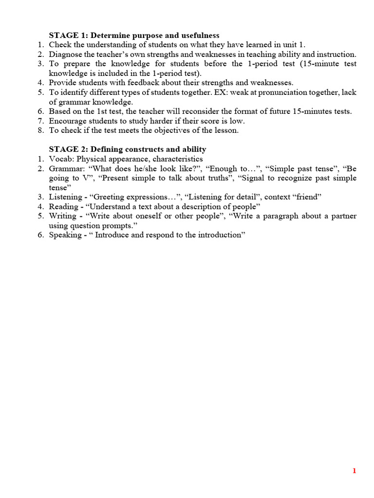 15 Minutes Test Assessment (1) | PDF | Teachers | Cognition