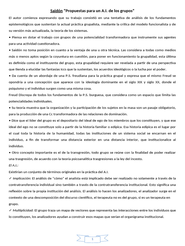 Saidón | PDF | Yo | Ideologías