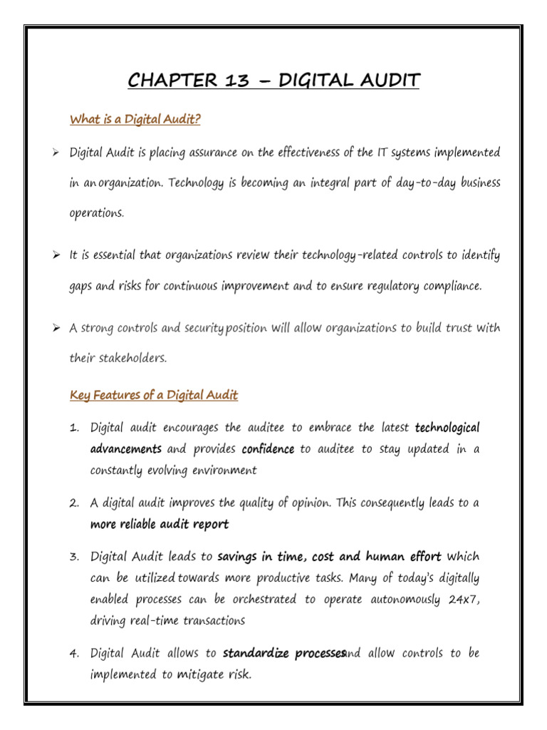 chapter-digital audit (1) | PDF | Malware | Phishing