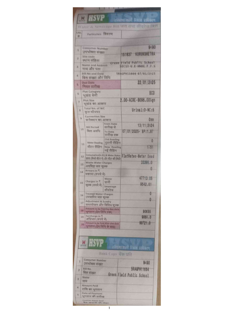 Water Bill | PDF
