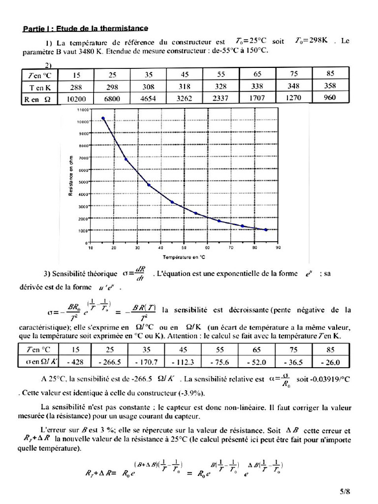 Correction Examen de Capteur | PDF