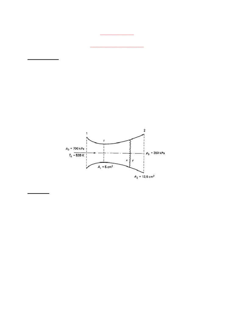 Normal Shock Wave Examples and Solutions | PDF