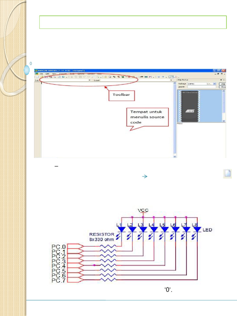 Mikro Avr Pada Rangkaian Lampu Led | PDF