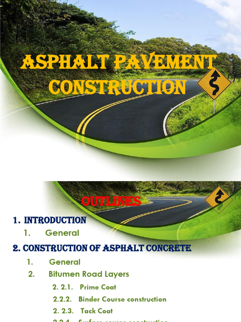 Chapter 4 Asphalt Pavement Construction | PDF | Road Surface | Concrete