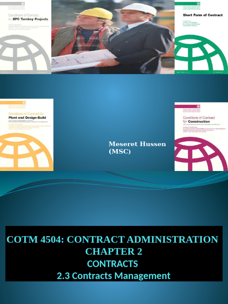 Chapter Two, Three Contract Administration | PDF