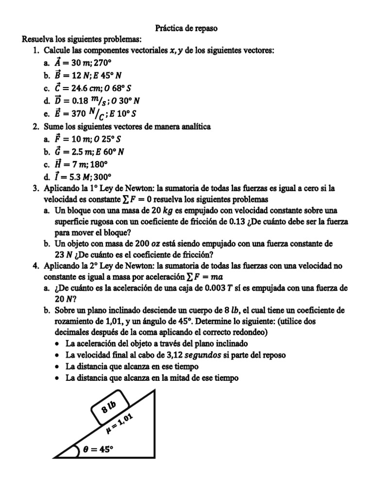 Práctica de Repaso | PDF