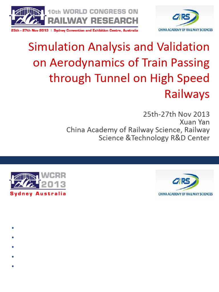 291 - Xuan Yan, China Academy of Railway Science | PDF | Aerodynamics ...